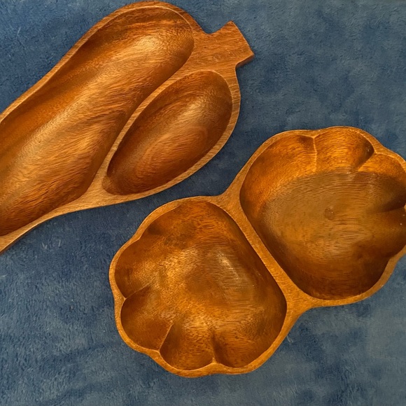 ICI | Accents | Vintage Monkey Pod Wood Trays | Poshmark